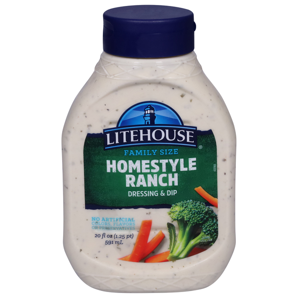 Safeway Litehouse Dressing & Dip, Homestyle Ranch, Family Size Same-Day ...