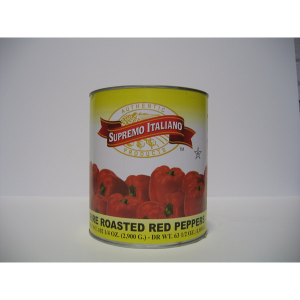 Supremo Italiano - Greek Florina Red Roasted Peppers - #10 cans ...