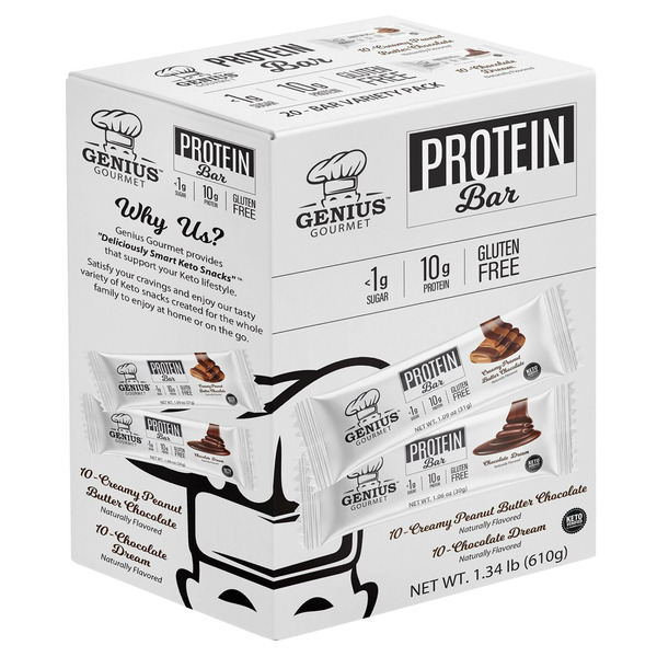 Costco Genius Gourmet Protein Bars Same-Day Delivery or Pickup | Instacart