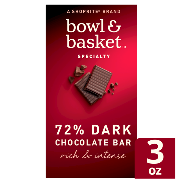 ShopRite Bowl & Basket Specialty 72% Dark Chocolate Bar Same-Day ...