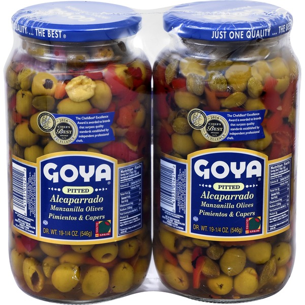 Goya Alcaparrado Pitted Manzanilla Olives with Pimientos & Capers (19. ...