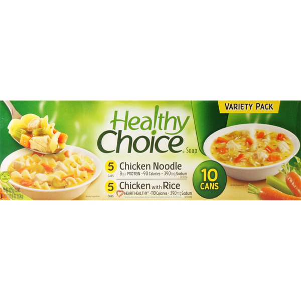 Healthy Choice Soup Chicken Variety Pack, 15 oz, 10-count Same-Day ...