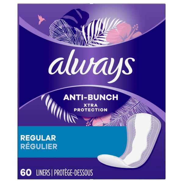 Publix Always Anti-Bunch Xtra Protection Daily Liners Regular ...