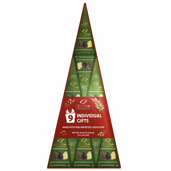 Jelina Chocolatier Assorted Chocolate Trees, 2.82 oz, 9-count Same-Day ...