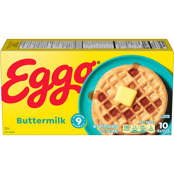 Safeway Kellogg’s Eggo Waffles Buttermilk, Frozen Breakfast, 12.3 oz ...