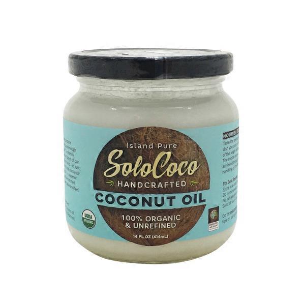 Solococo Island Pure Handcrafted Organic Virgin Coconut Oil (14 fl oz ...