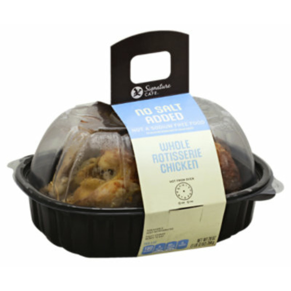 Jewel-Osco Signature Cafe Rotisserie Chicken, Whole, No Salt Added Same ...