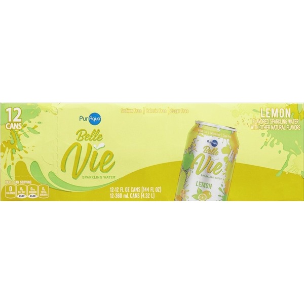 ALDI PurAqua Lemon Belle Vie Sparkling Flavored Water Same-Day Delivery or Pickup | Aldi