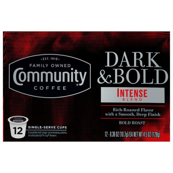 Publix Community Coffee Dark & Bold Intense Blend Coffee Pods for Keurig K-cups Same-Day ...