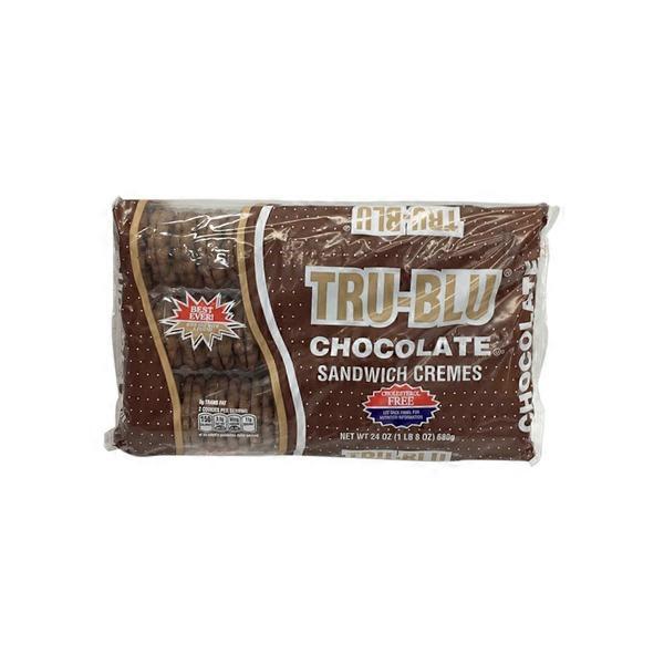 Tru Blu Chocolate Sandwich Cremes Cookies (24 oz) - Instacart