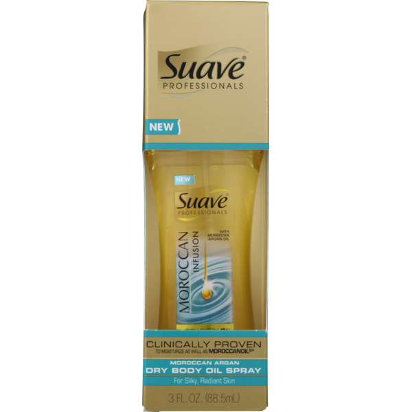 Suave Professionals Dry Body Oil Spray Moroccan Infusion (3 fl oz ...
