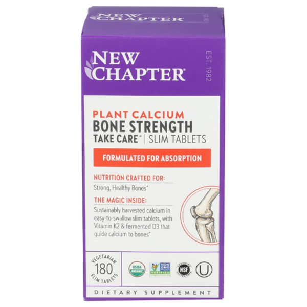 New Chapter Bone Strength Take Care, Slim Tabs, Organic Plant Calcium ...
