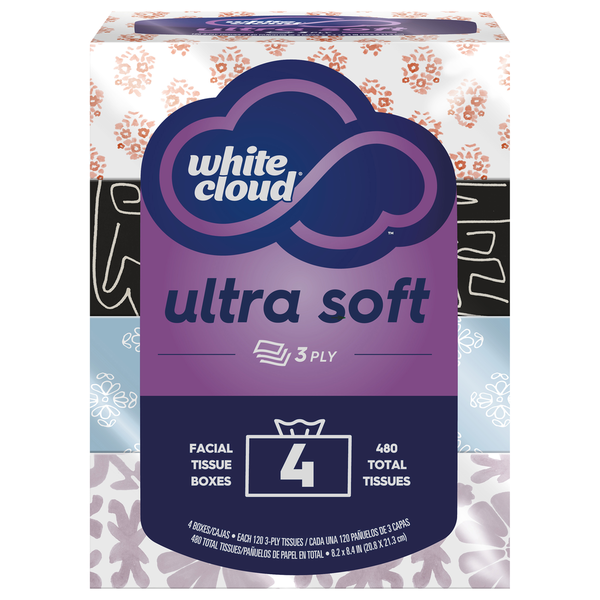 ALDI White Cloud Facial Tissue, Ultra Soft, 3-Ply Same-Day Delivery or ...
