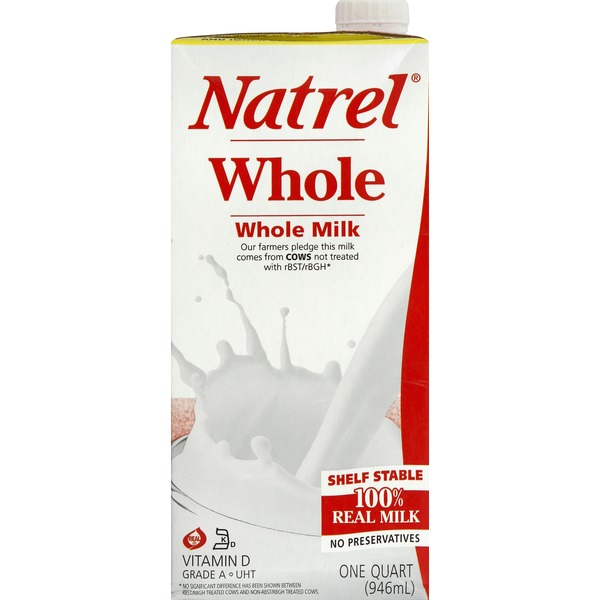 Natrel Milk, Whole Milk (1 qt) - Instacart