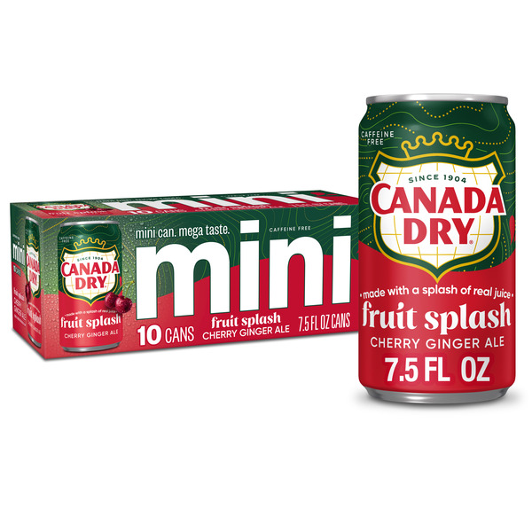 Canada Dry Fruit Splash Cherry Ginger Ale Same-Day Delivery or Pickup ...
