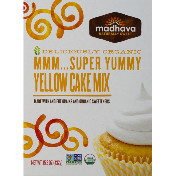 Madhava Yellow Cake Mix Mmm...Super Yummy (15.3 oz) - Instacart