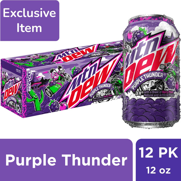 Kroger Mountain Dew Purple Thunder Soda Pop Same-Day Delivery or Pickup ...