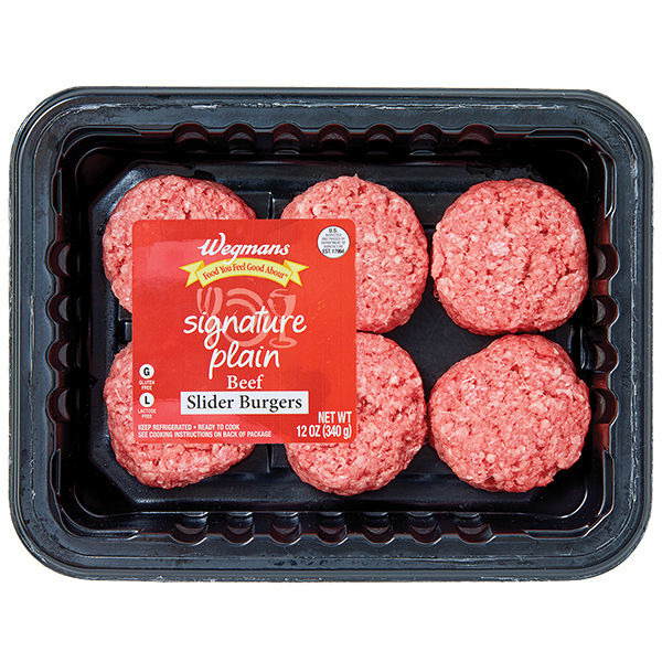 Wegmans Wegmans Signature Plain Beef Slider Burgers Same-Day Delivery ...