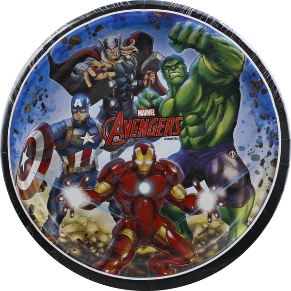 Unique Plates, Marvel Avengers, 8-5/8 Inch (8 each) - Instacart