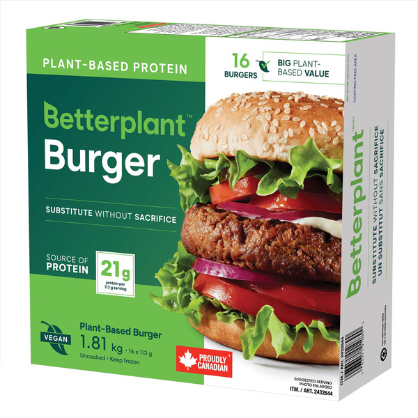 Betterplant Plant-Based Burger Same-Day Delivery | Costco