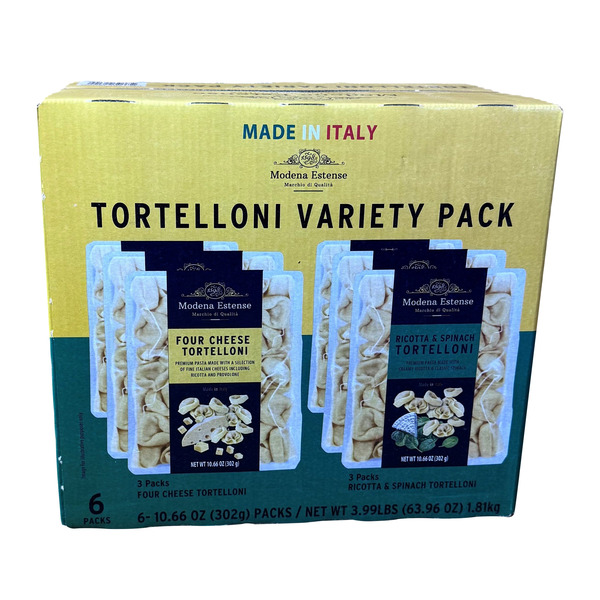 Mondena Estense Tortelloni Variety Pack, 10.66 oz, 6-count Same-Day ...