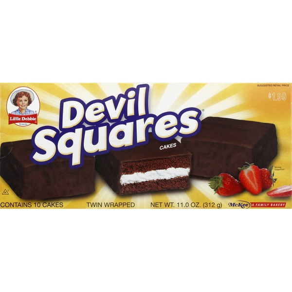 Little Debbie Cakes, Devil Squares (11 oz) - Instacart