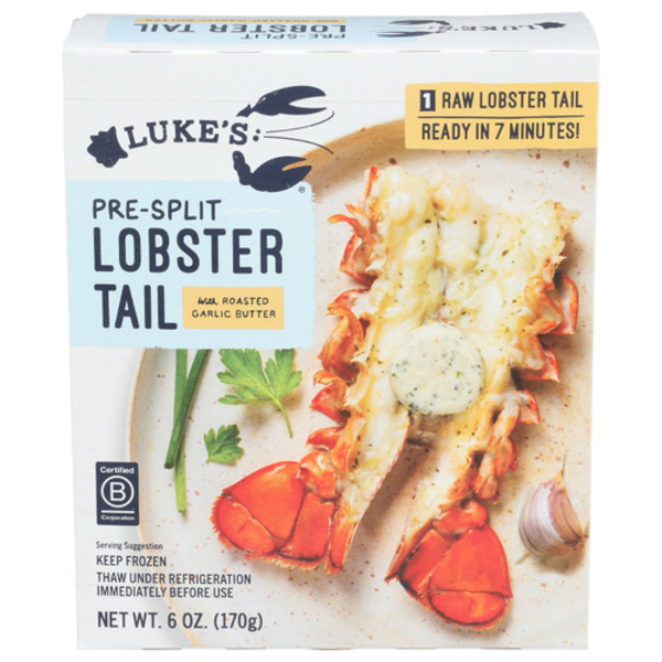 Luke's Lobster Pre-Split Lobster Tail With Roasted Garlic Butter ...