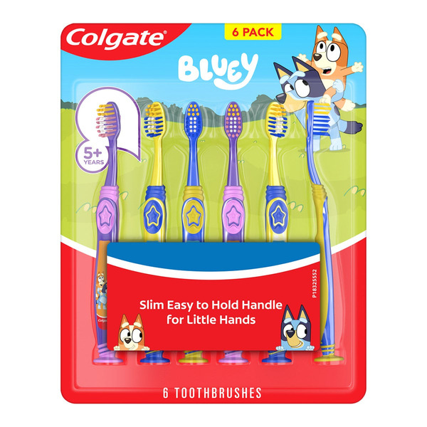 Colgate Bluey Toothbrush, 6-count Same-Day Delivery | Costco