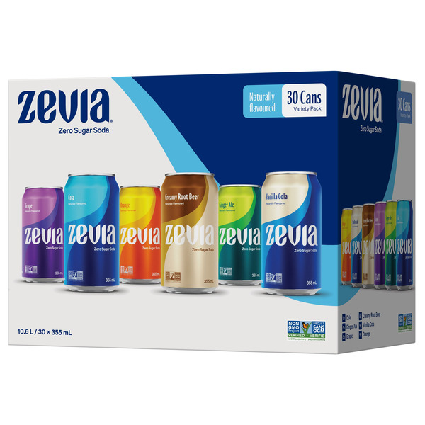 Zevia Zero Sugar Soda Variety Pack Same-Day Delivery | Costco