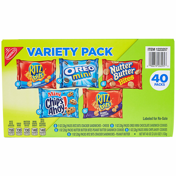 Nabisco Variety Pack, 40 ct Same-Day Delivery | Costco