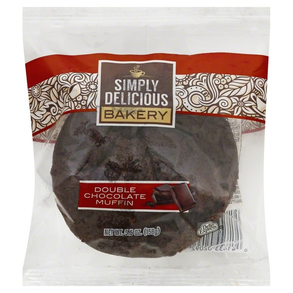Simply Delicious Bakery Muffin, Double Chocolate (5.5 oz) - Instacart