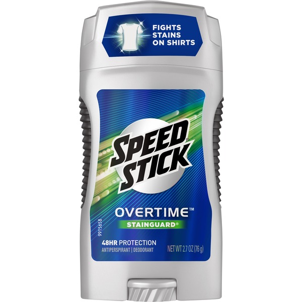 Speed Stick Antiperspirant/Deodorant, Overtime, Stainguard (2.7 oz ...