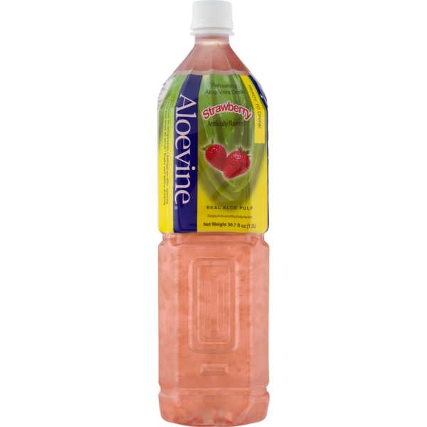 Aloevine Aloe Vera Drink Strawberry (50.7 fl oz) - Instacart