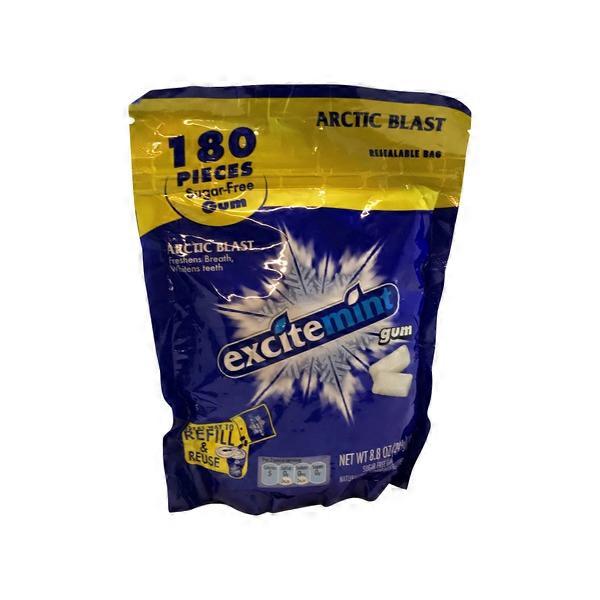 Excitemint Arctic Blast Sugar Free Gum Car Pack Refill Bag (180 ct ...
