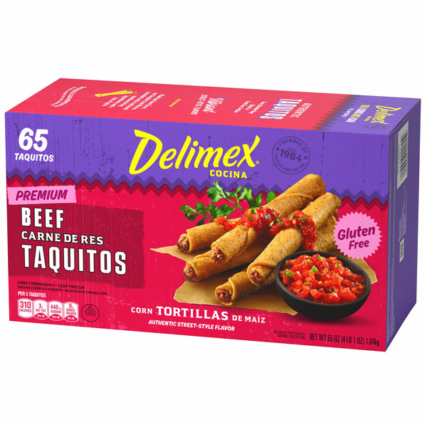 Delimex Beef Corn Taquitos Frozen Snacks Same-Day Delivery | Costco