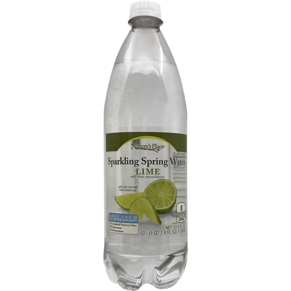 Nature's Place Sparkling Spring Water Lime (33.8 fl oz) - Instacart
