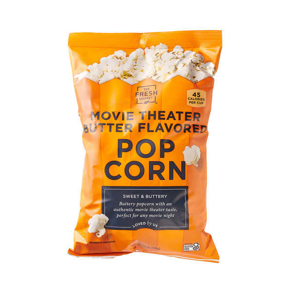 The Fresh Market Movie Theater Butter Flavored Pop Corn Same-Day ...