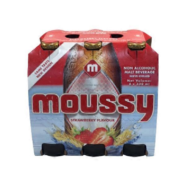 Moussy Raspberry Flavour Non Alcoholic Beer (330 ml) - Instacart