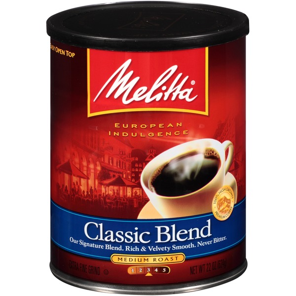 Melitta Classic Blend Medium Roast Ground Coffee (22 oz) - Instacart