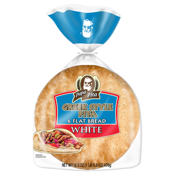 Papa Pita 6 GREEK WHI PITA 16.8 OZ Same-Day Delivery or Pickup ...