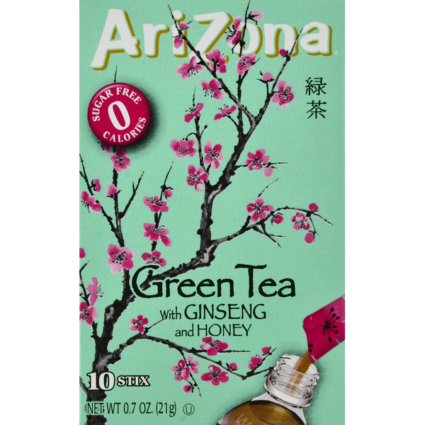 AriZona Green Tea, with Ginseng and Honey (10 each) - Instacart