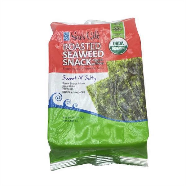 Seas Gift Organic Sweet & Salty Seaweed Snack (0.17 oz) - Instacart