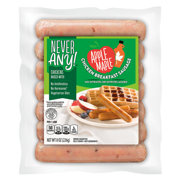 Never Any! Breakfast Chicken Sausage- Apple Maple Same-Day Delivery or ...