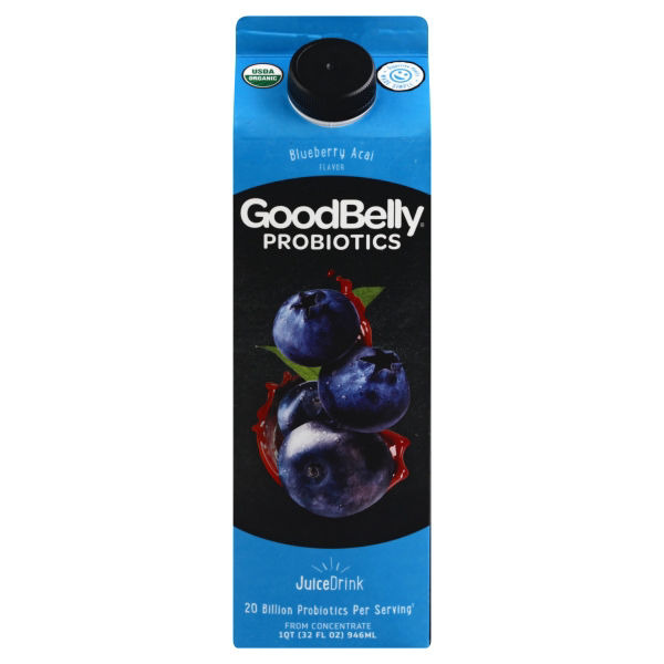 Wegmans GoodBelly Probiotics Juice Drink, Blueberry Acai Flavor Same ...