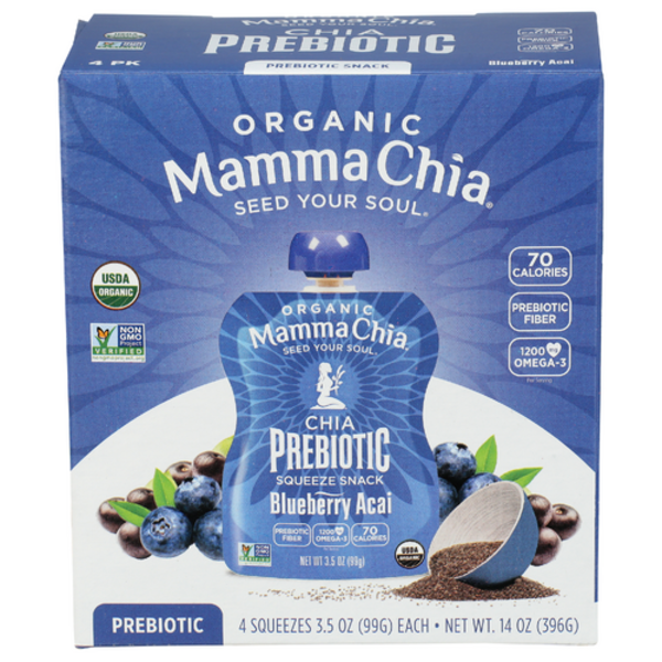 Mamma Chia Blueberry Acai Chia Prebiotic Squeeze Same-Day Delivery or ...