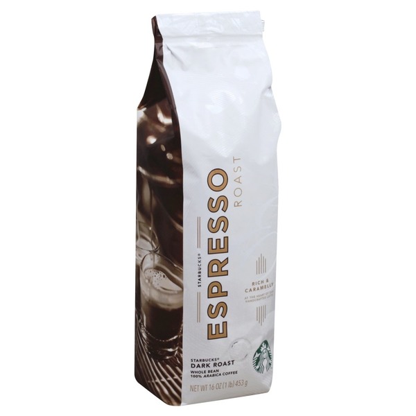 Starbucks Coffee, 100% Arabica, Whole Bean, Dark Roast, Espresso Roast ...