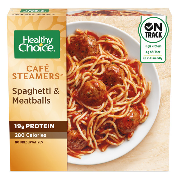 ShopRite Healthy Choice Café Steamers Spaghetti & Meatballs, Frozen ...