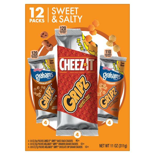 Publix Gripz Tiny Baked Snack Crackers, Lunch Snacks, Office and Kids ...