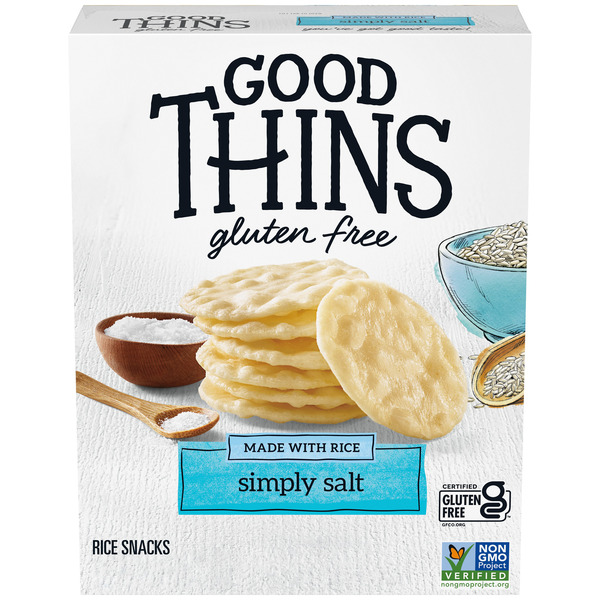 Safeway GOOD THINS Simply Salt Rice Snacks Gluten Free Crackers, Snack ...