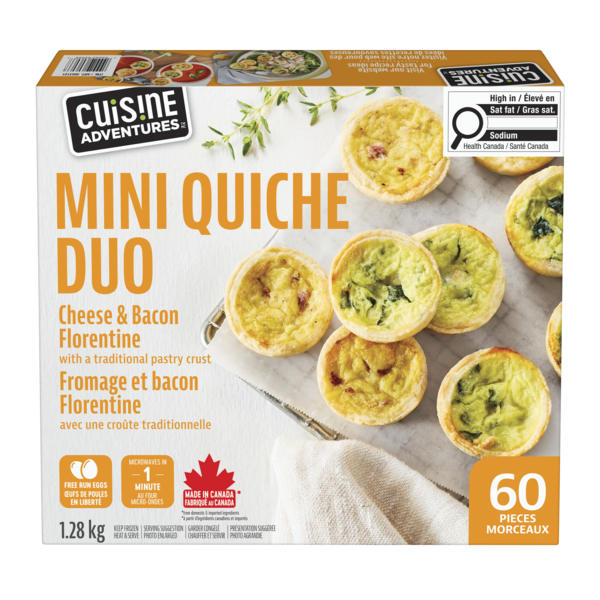 Cuisine Adventures Mini Quiche Duo Same-Day Delivery | Costco